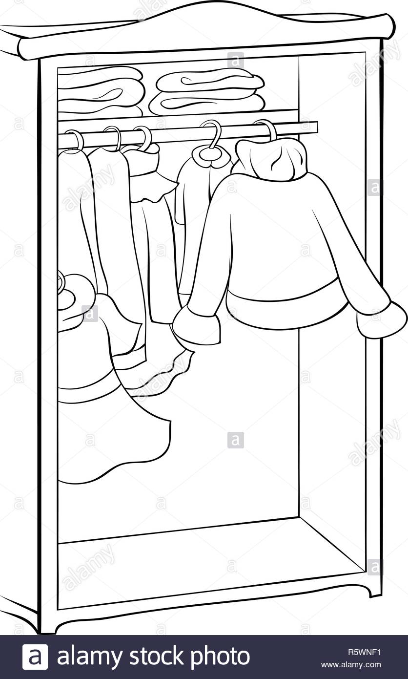Wardrobe Coloring Pages