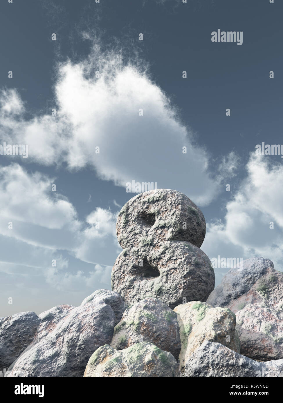 number eight rocks Stock Photo - Alamy