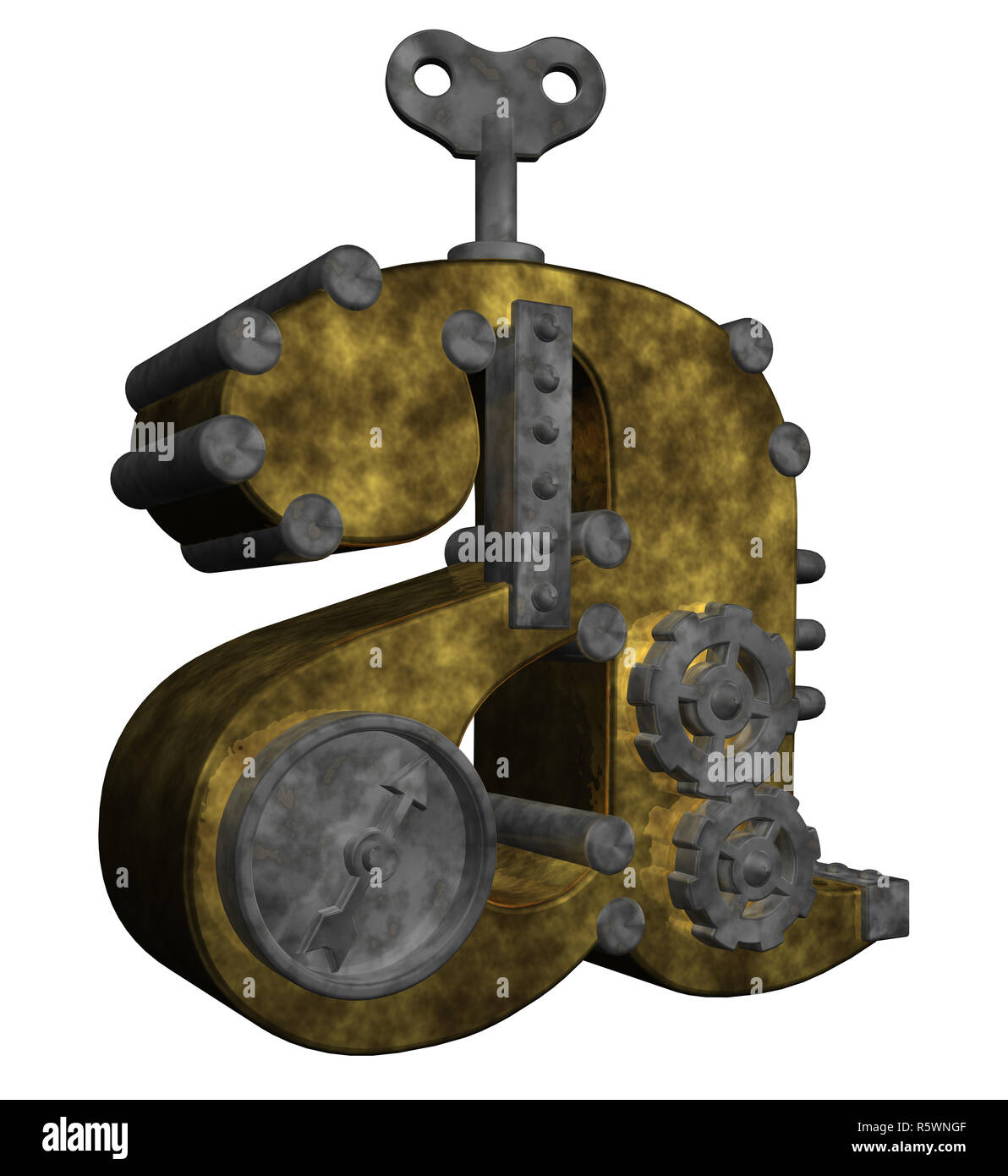 steampunk letter a Stock Photo - Alamy