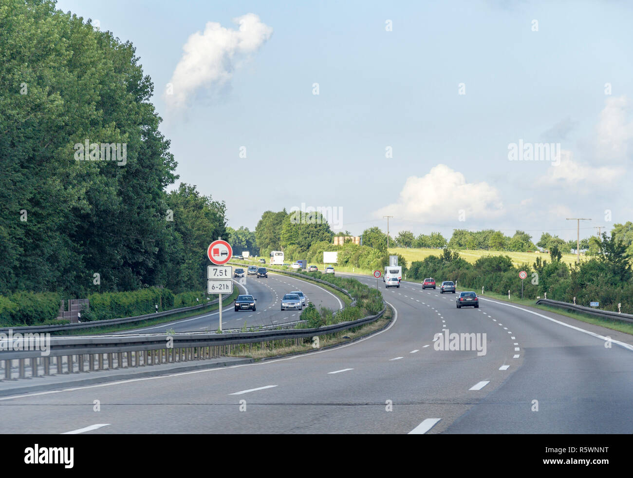 german highway scenery Stock Photo - Alamy