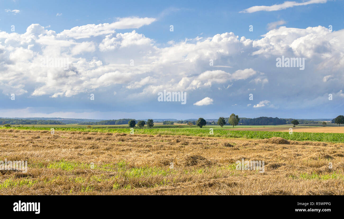 rural landscape with clouds Stock Photo - Alamy