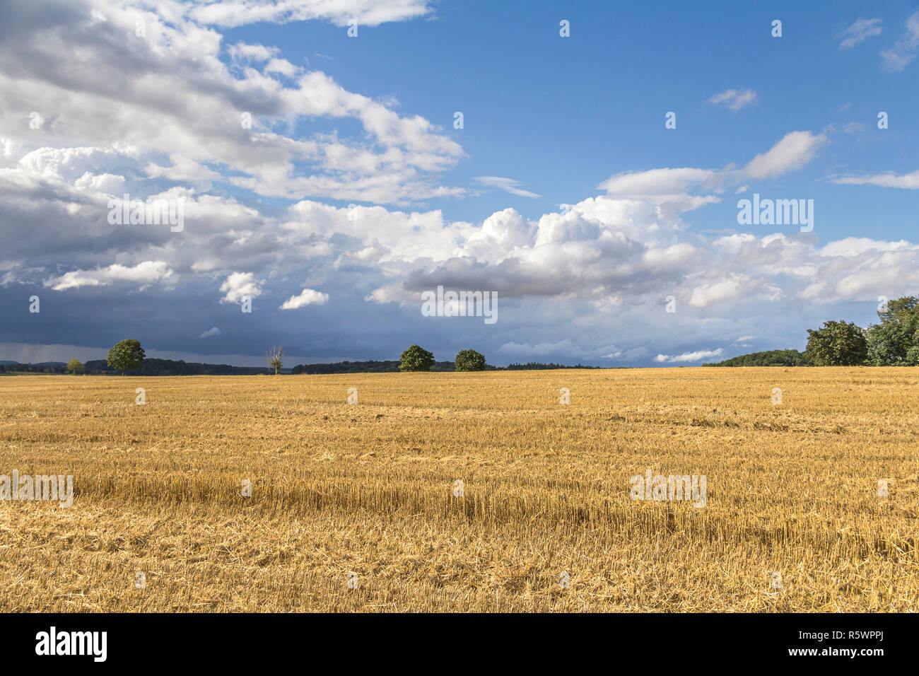 rural landscape with clouds Stock Photo - Alamy