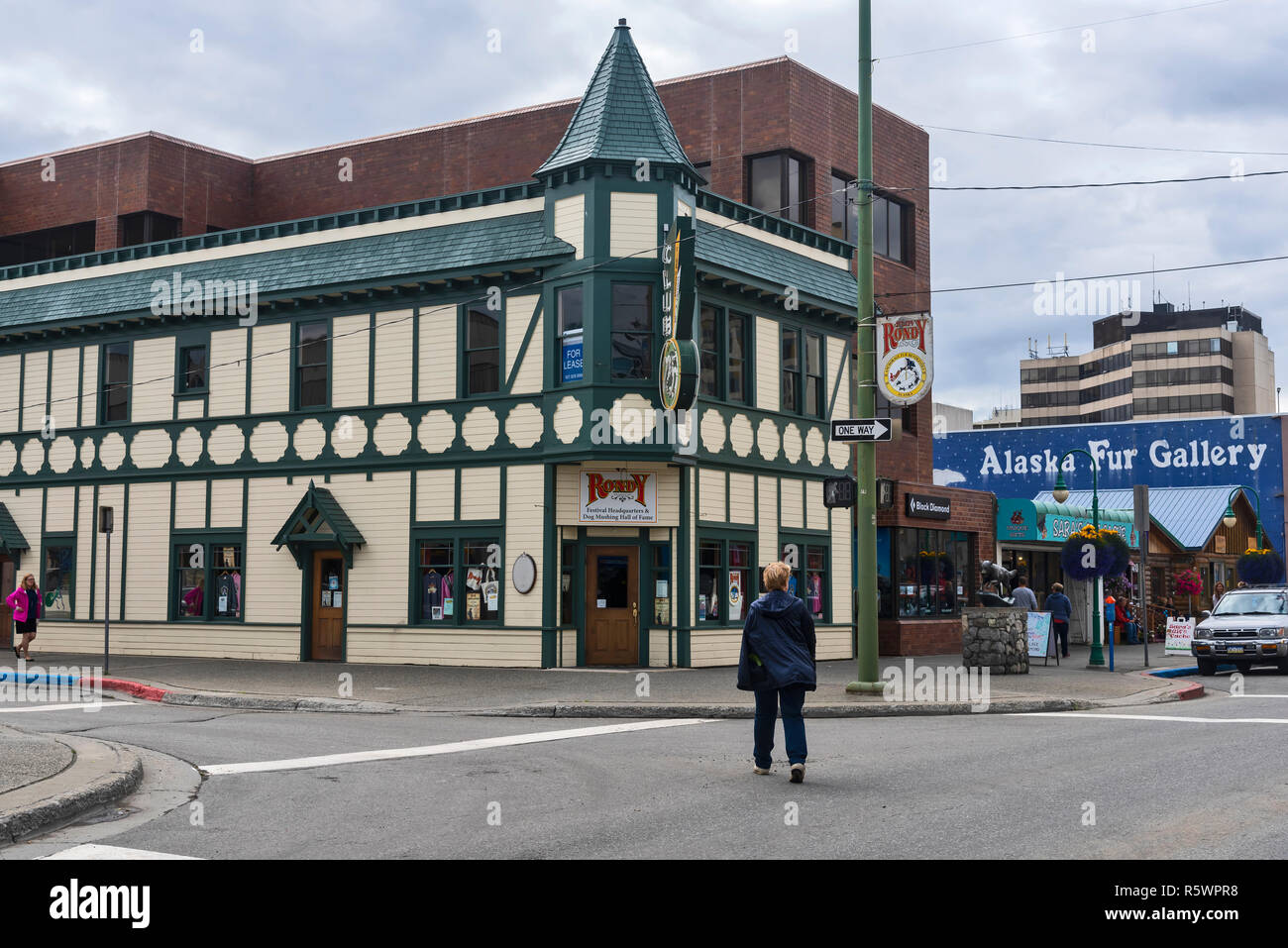 Streets of Anchorage , Municipality of Anchorage, Alaska, USA Stock ...