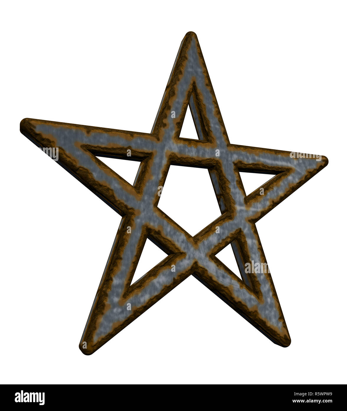 Pentagram illustration Cut Out Stock Images & Pictures - Alamy