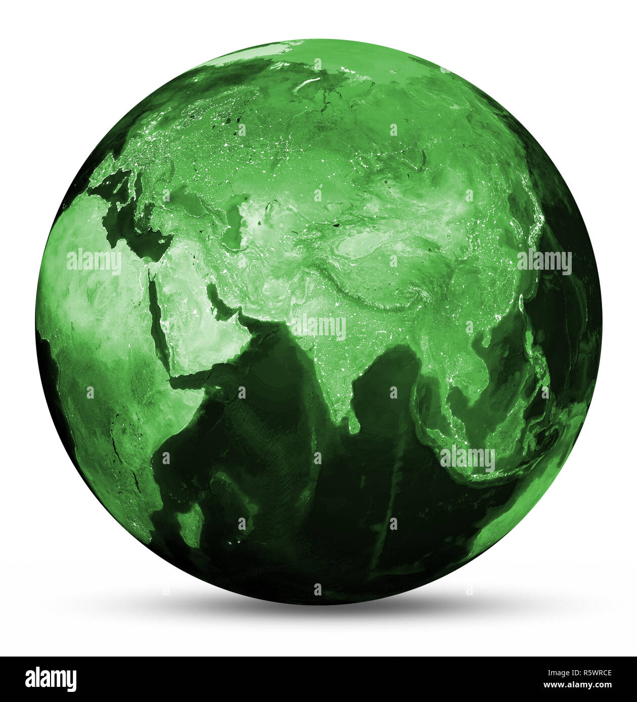 Earth green map 3d rendering Stock Photo - Alamy