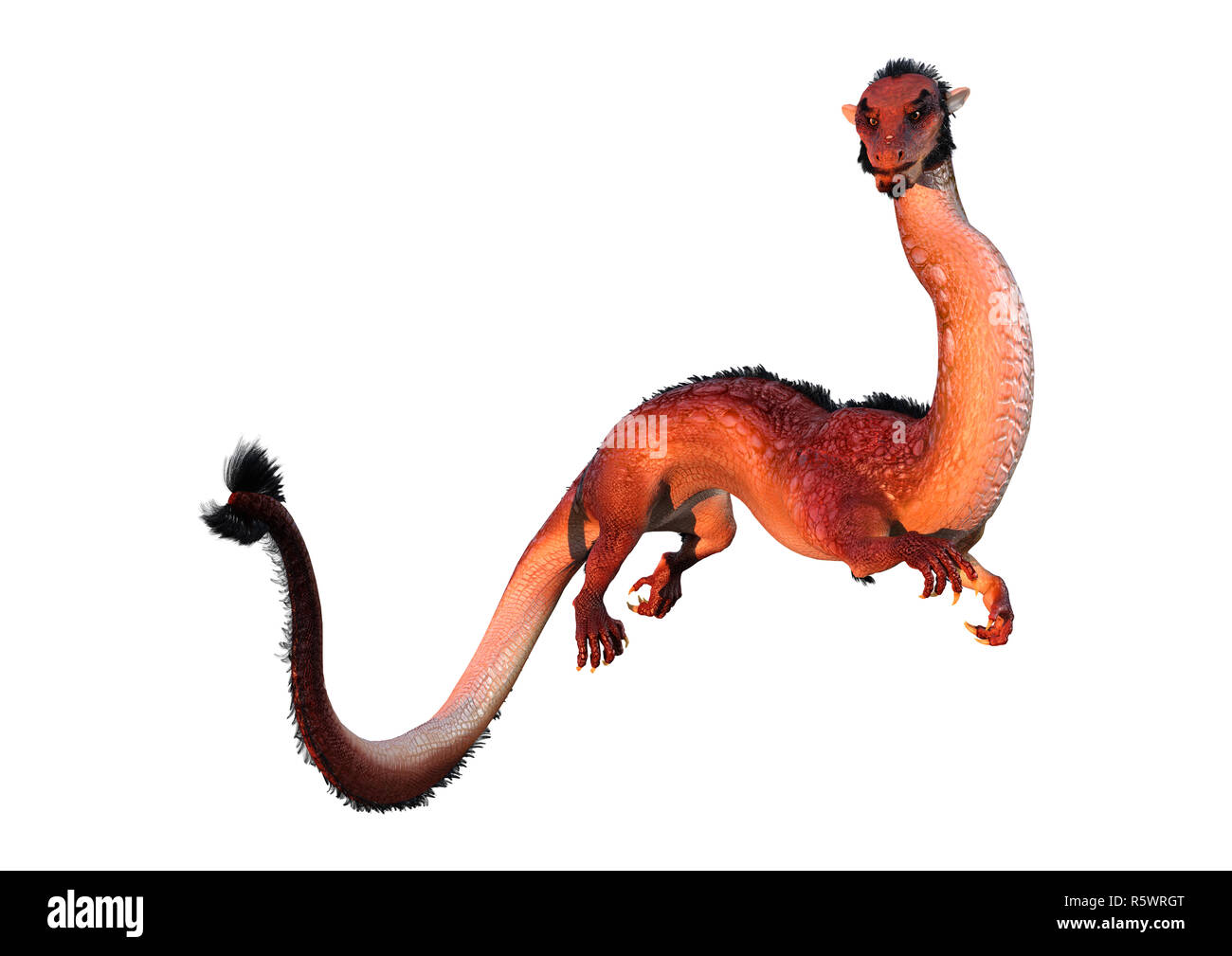 3D Rendering Eastern Dragon on White Stock Photo - Alamy