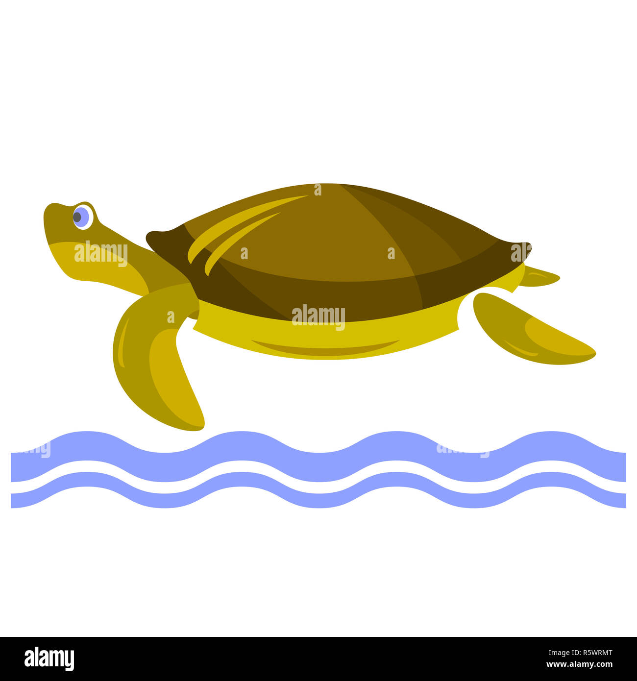 Cartoon Turtle Icon Stock Photo - Alamy