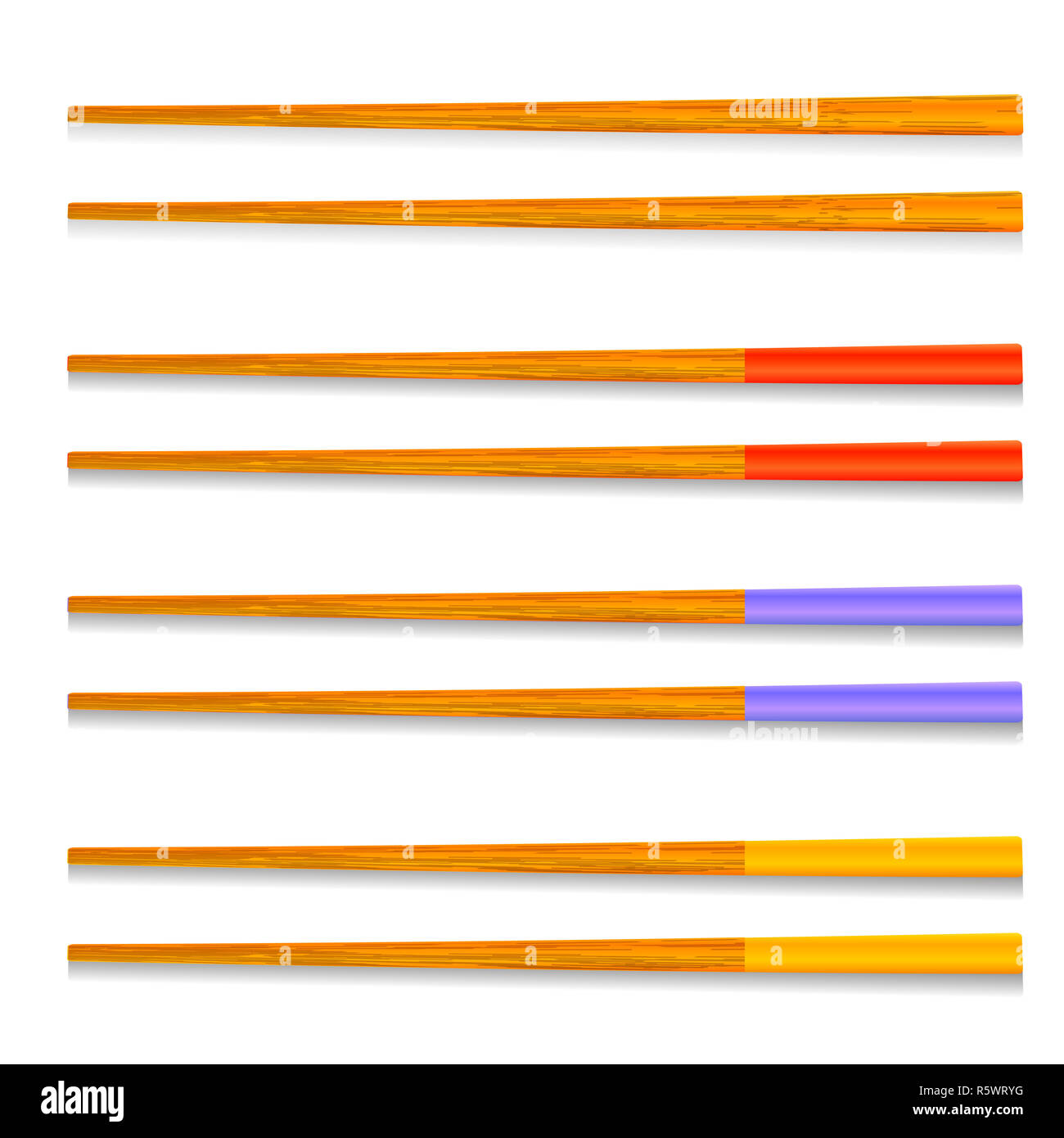 Sushi set chopsticks flat Cut Out Stock Images & Pictures - Alamy