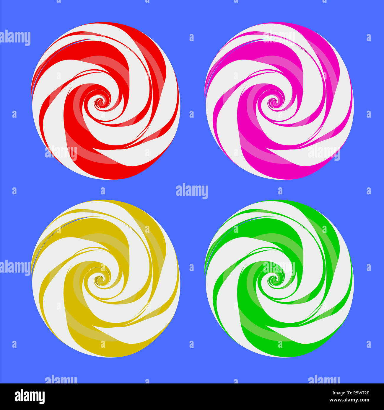 Set of Colorful Sweet Candy Stock Photo - Alamy