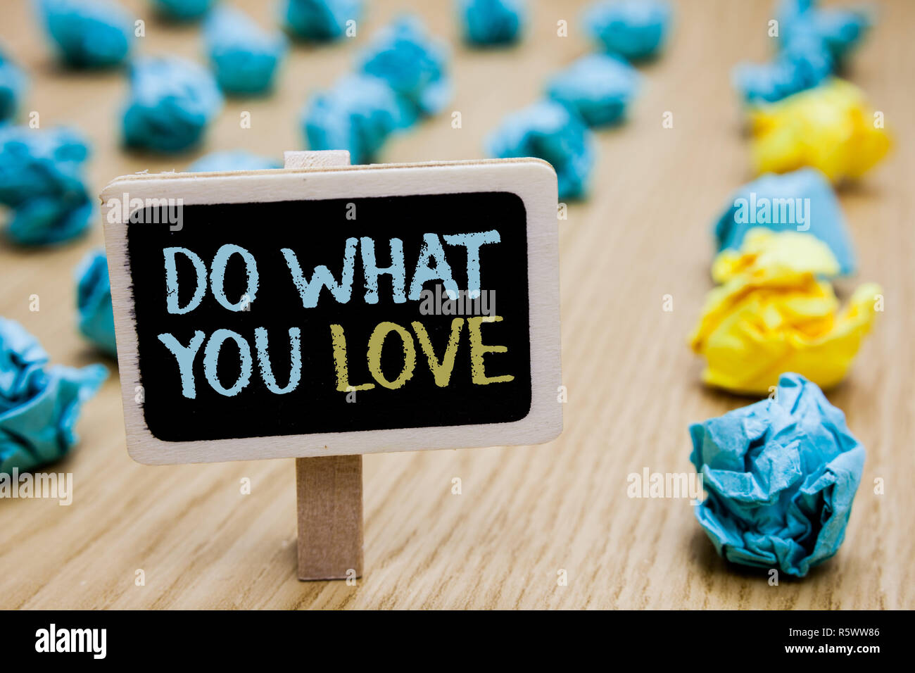 Conceptual hand writing showing Do What You Love. Business photo text ...