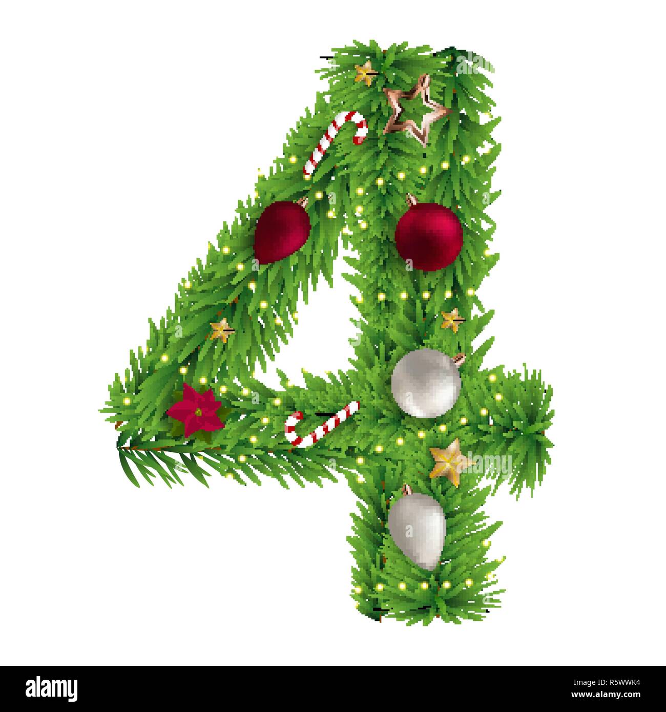 Christmas alphabet Stock Vector Images - Alamy