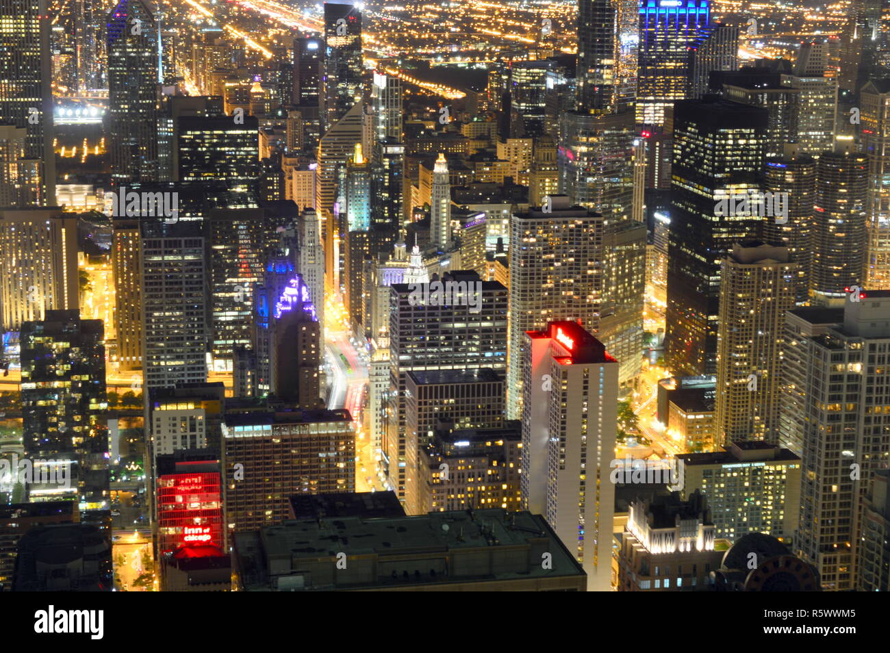 Chicago, Illinois - USA - August 20, 2016: Skyline Chicago from John ...