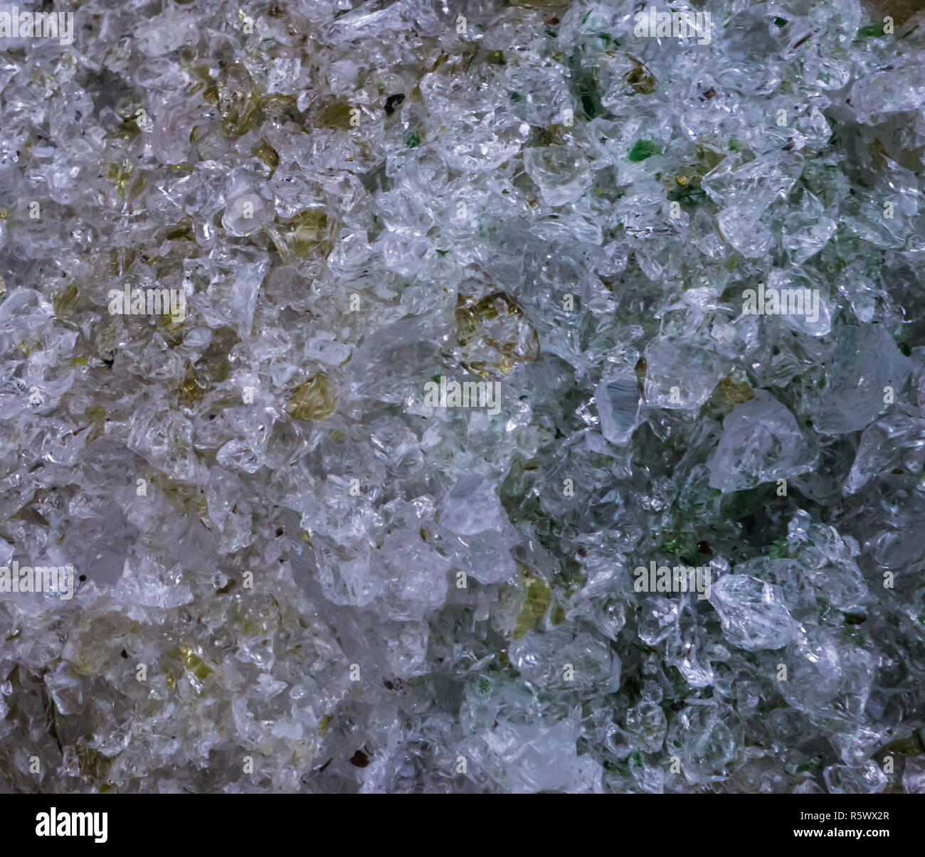 crushed glass crystals in macro closeup, beautiful texture pattern ...