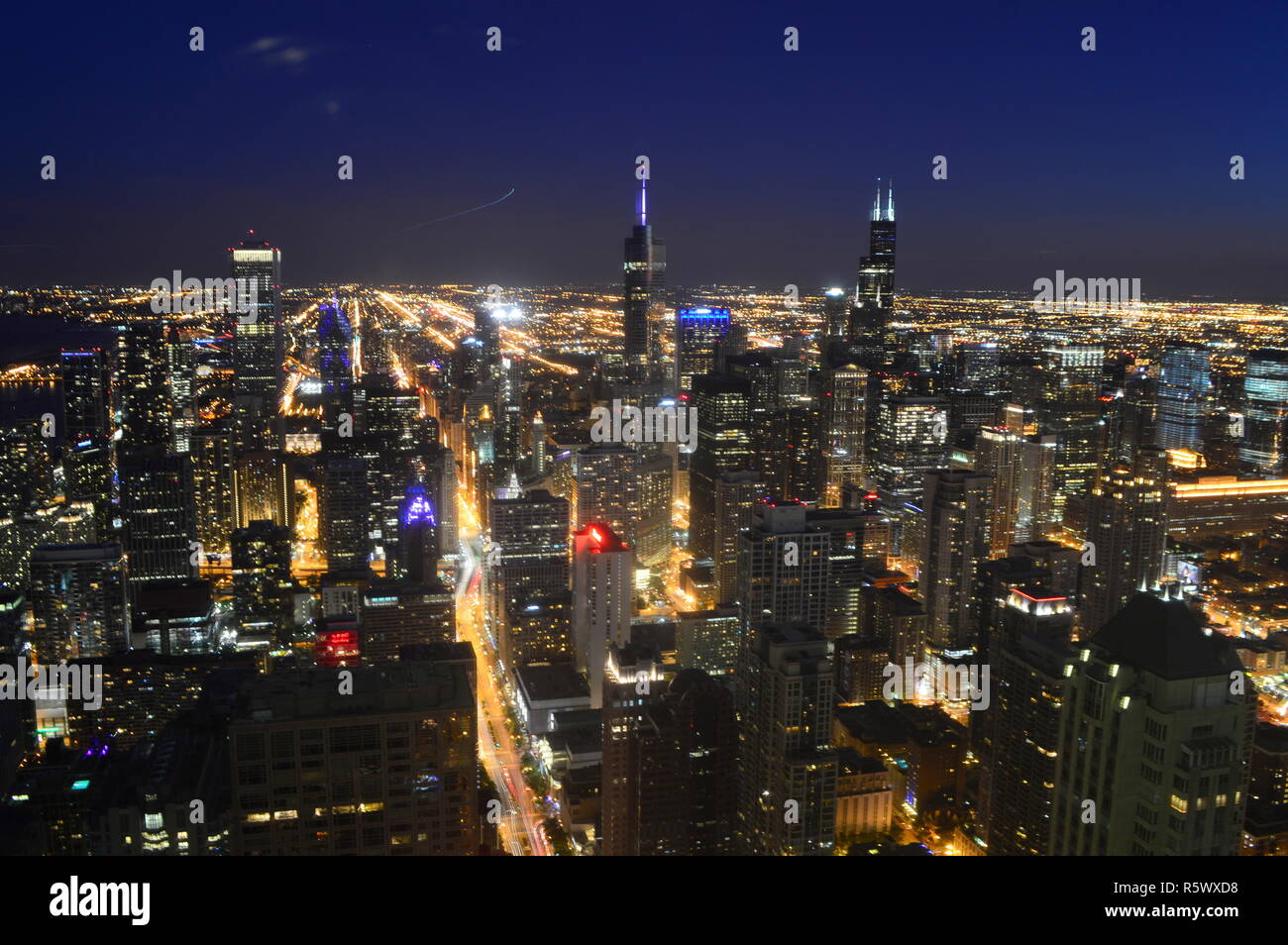 Chicago, Illinois - USA - August 20, 2016: Chicago Skyline Panorama at ...