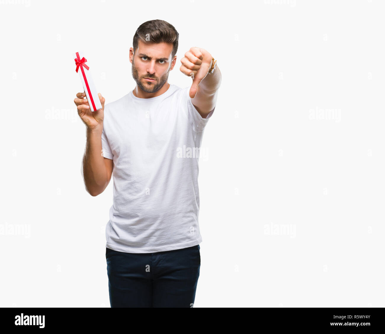 Giving present angry hi-res stock photography and images - Alamy