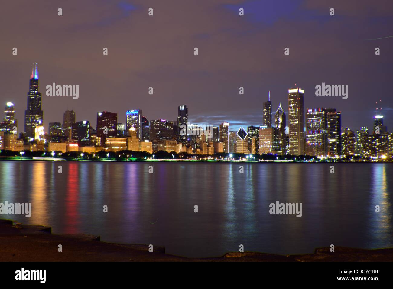 Chicago, Illinois - USA - July 5, 2014: Chicago Skyline Stock Photo - Alamy