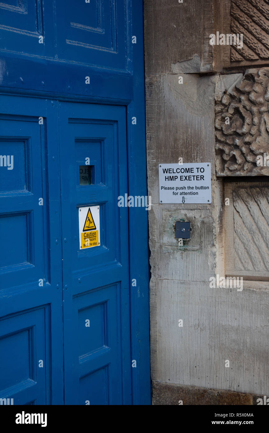 Prison door at HMP Exeter Stock Photo - Alamy