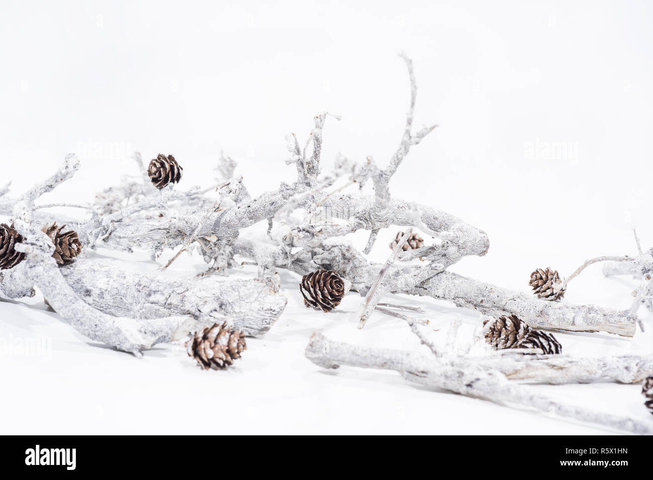 Christmas decoration on white background. Table paper Calendar of Year ...