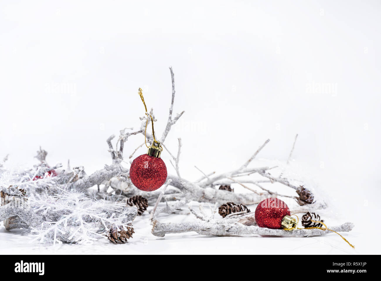 Christmas decoration on white background. Table paper Calendar of Year ...
