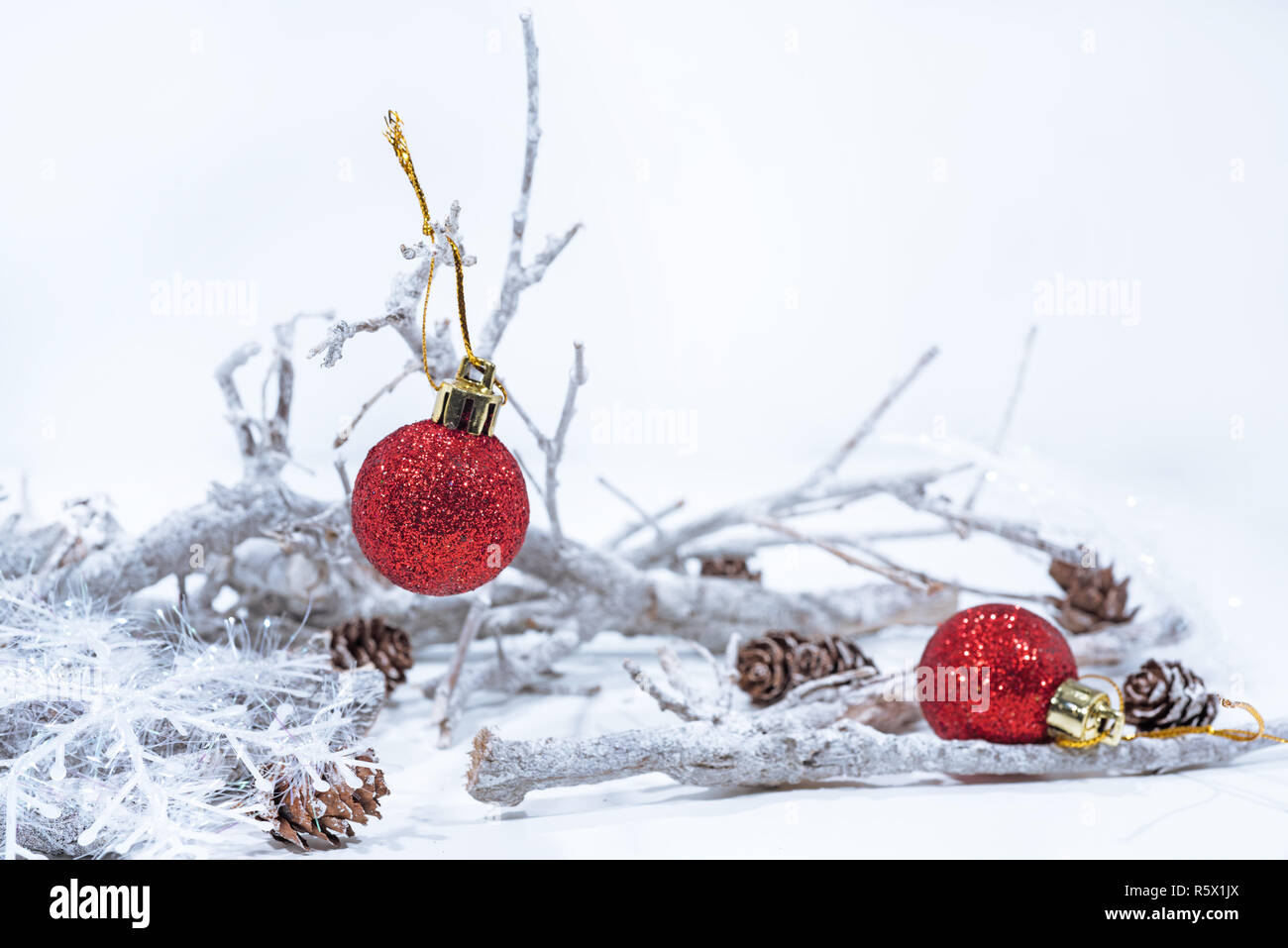 Christmas decoration on white background. Table paper Calendar of Year ...