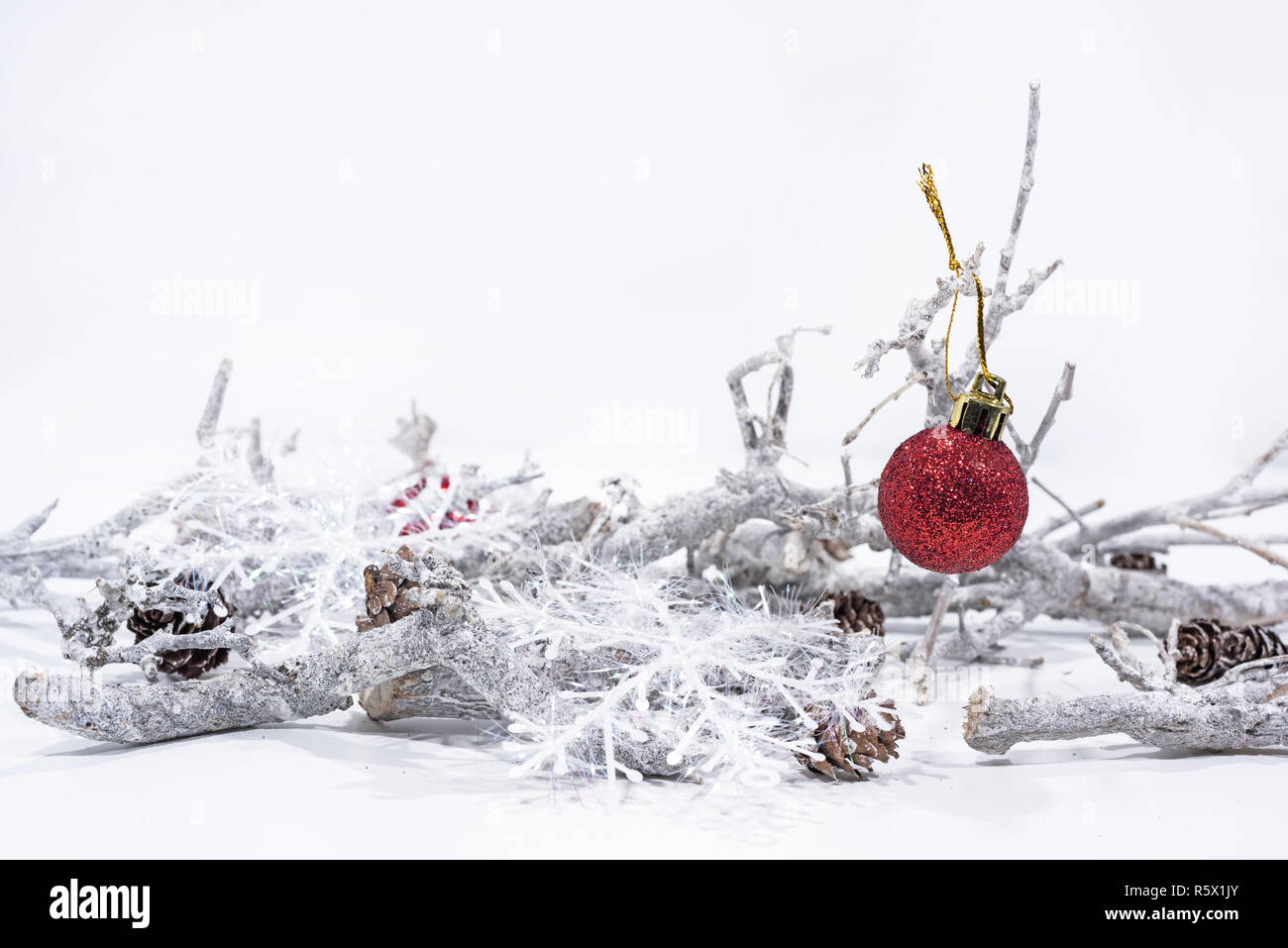 Christmas decoration on white background. Table paper Calendar of Year ...