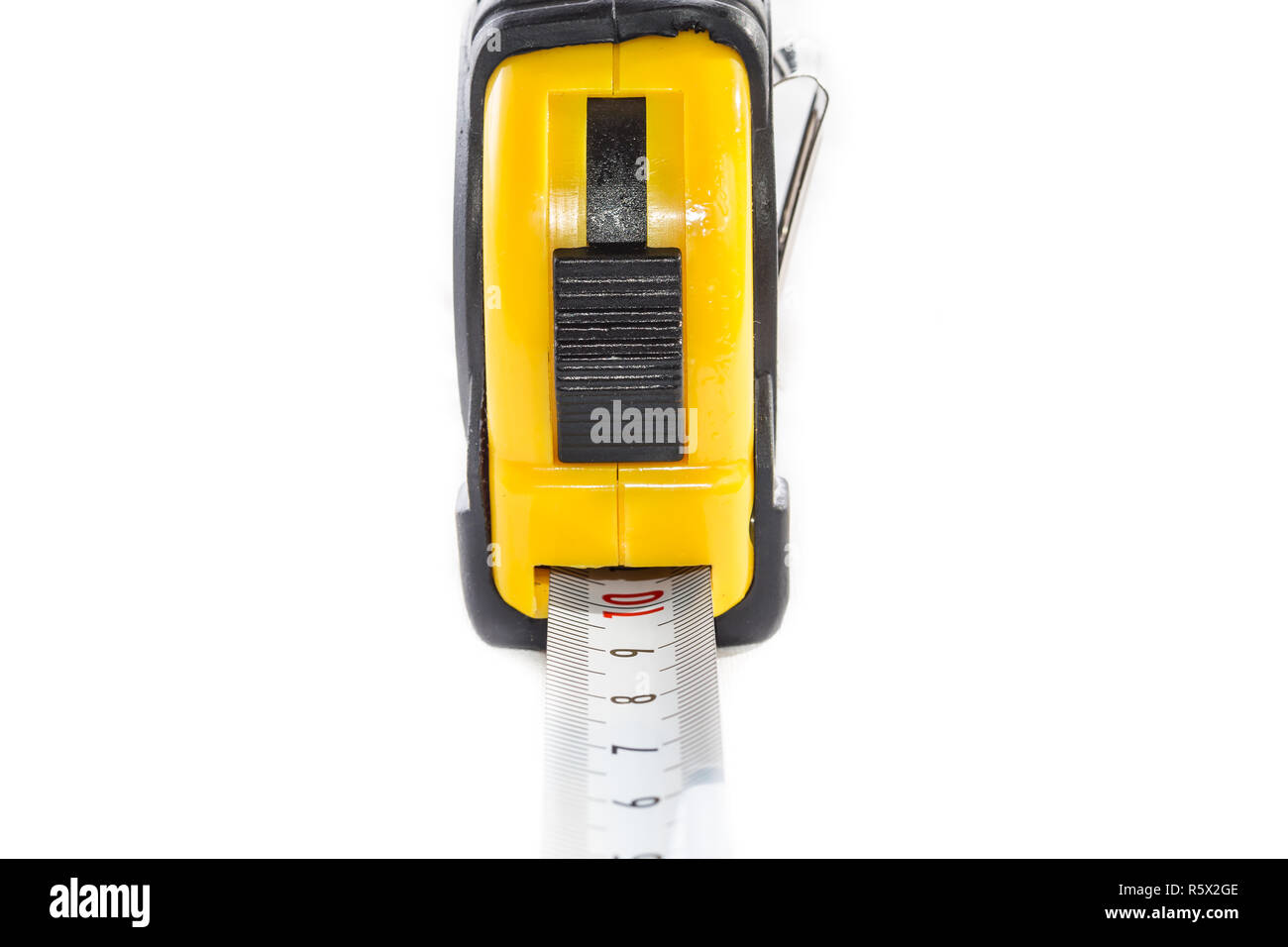 meter tape cut out on white background Stock Photo - Alamy