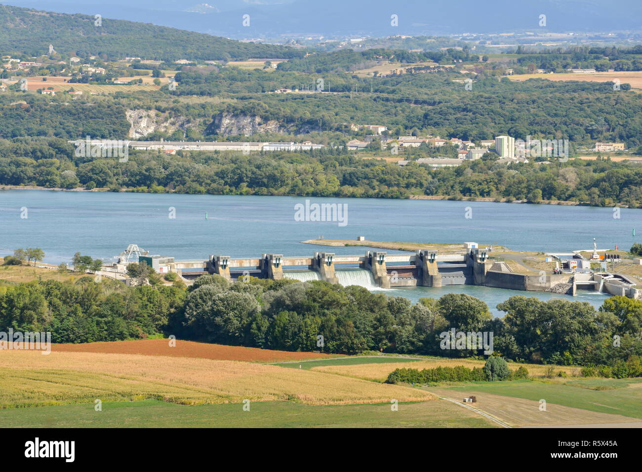 barrage de rochemaure Stock Photo - Alamy