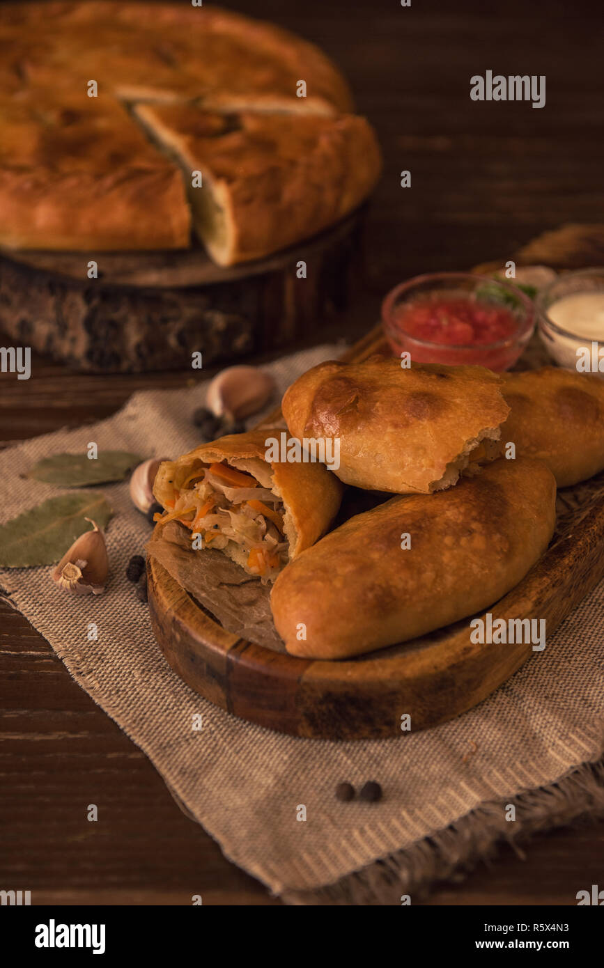 Different pies composition Stock Photo - Alamy