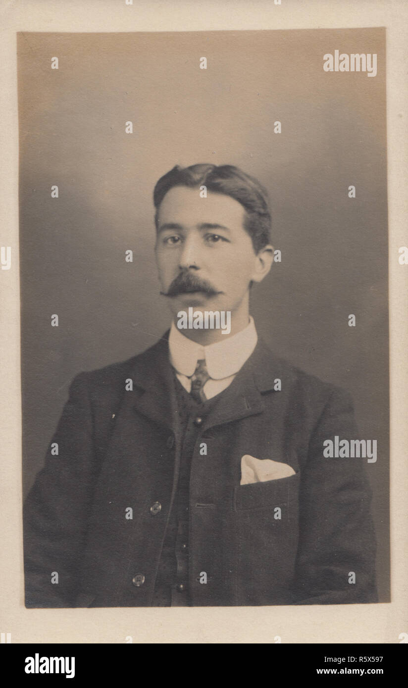 * Vintage Edinburgh Real Photographic Postcard of a Suited Gentleman ...