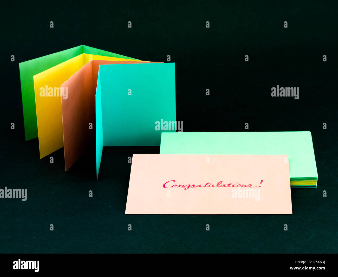 Message Card for Your Family and Friends Congratulations! Stock Photo ...