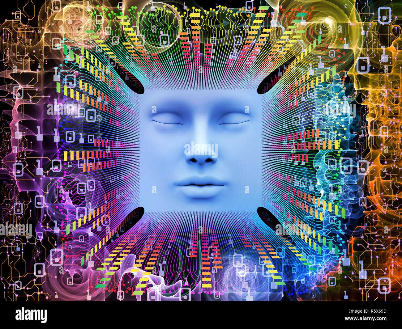 Lights of Super Human AI Stock Photo - Alamy