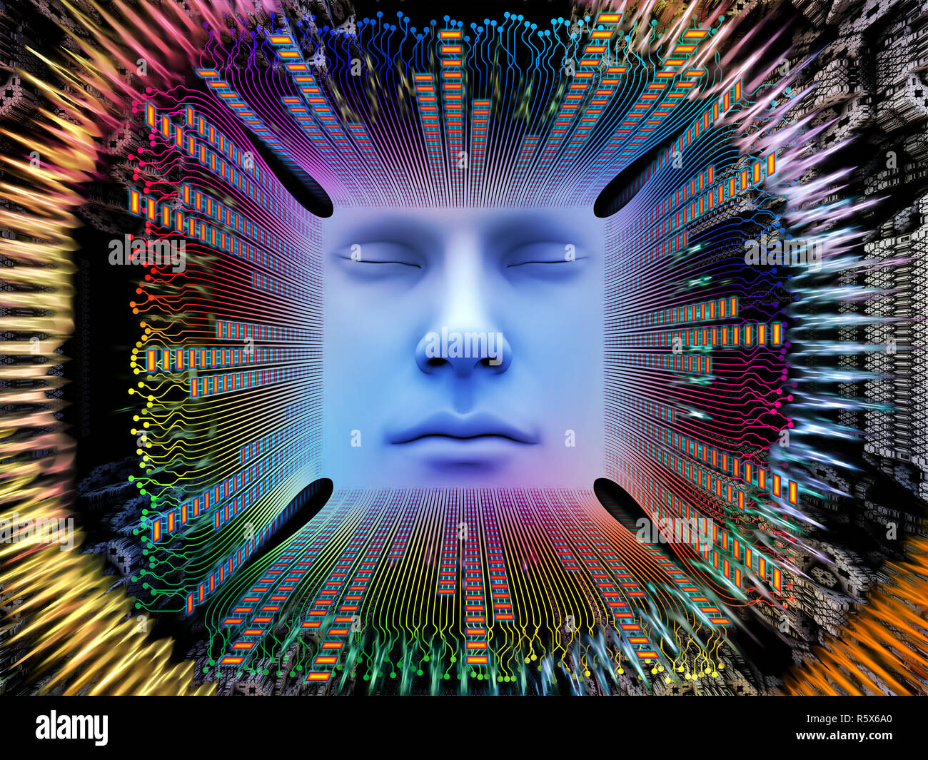 Inner Life of Super Human AI Stock Photo - Alamy