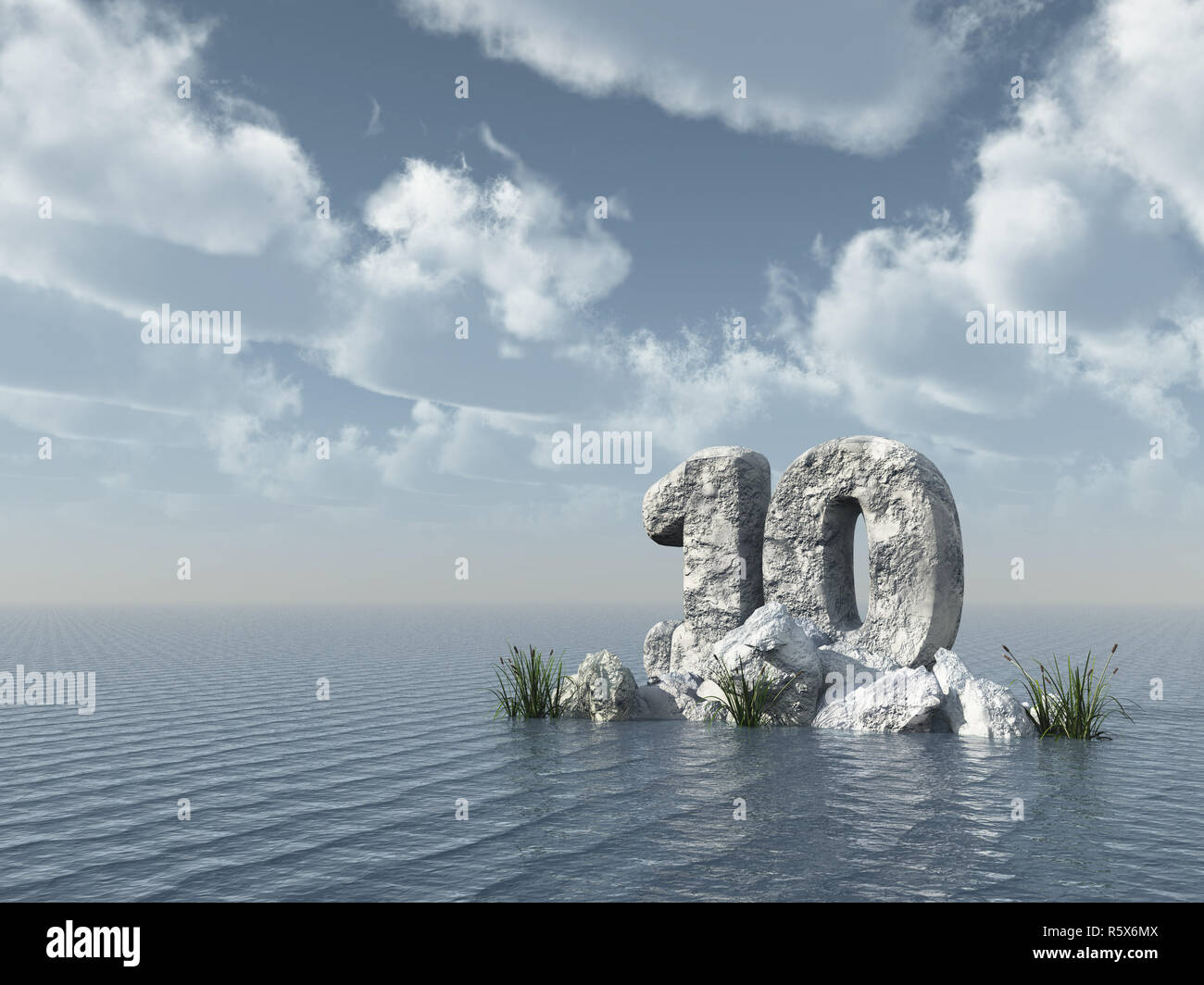number ten rocks Stock Photo - Alamy