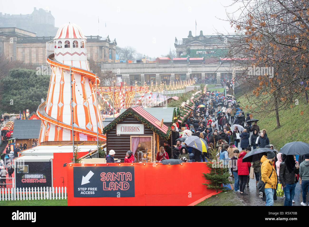 Edinburgh market christmas hi-res stock photography and images - Alamy