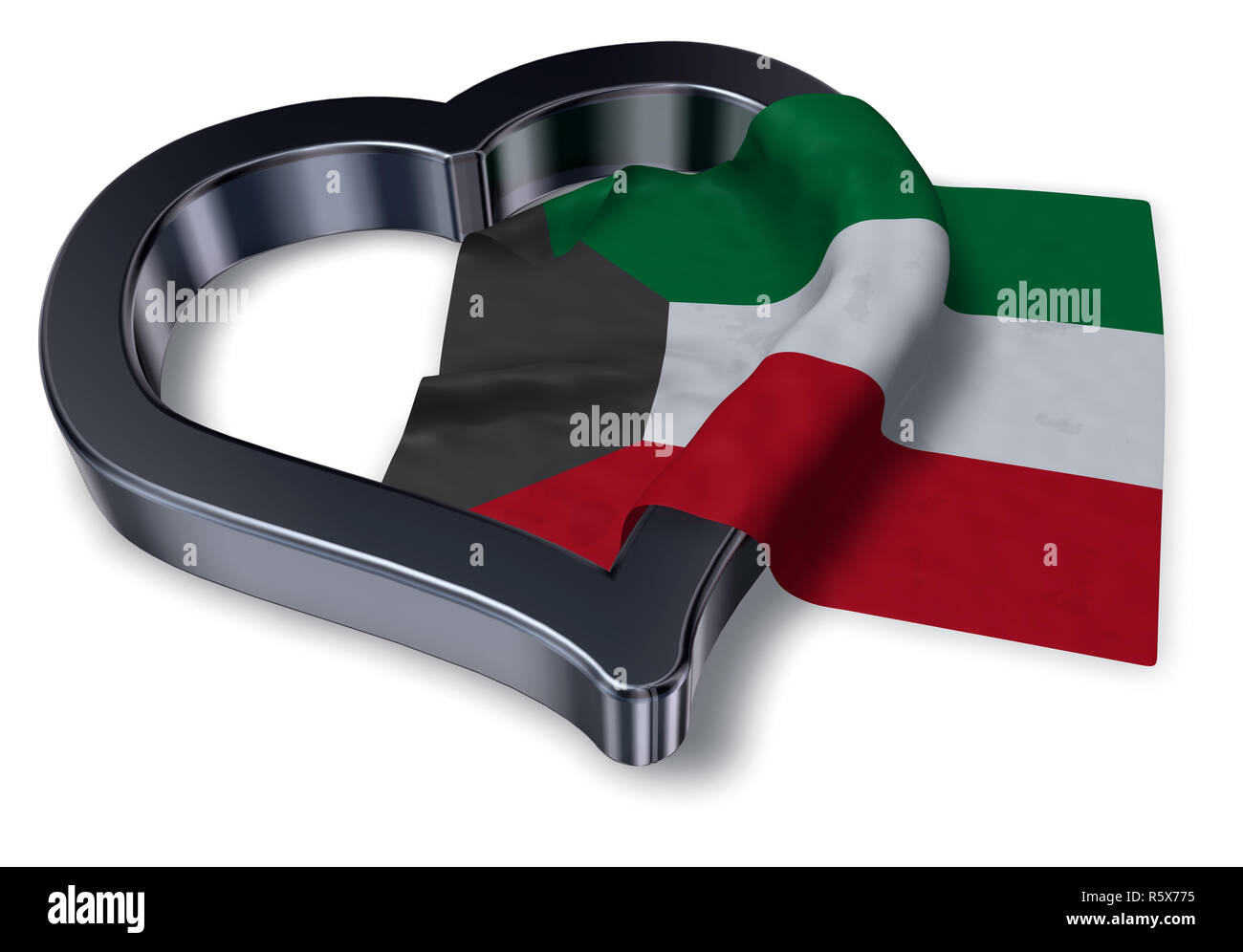 Love kuwait symbol heart flag hi-res stock photography and images - Alamy