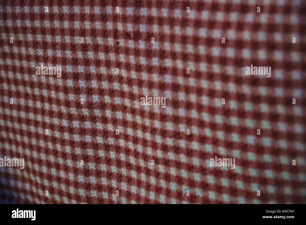 A red and white checkered tablecloth Stock Photo - Alamy