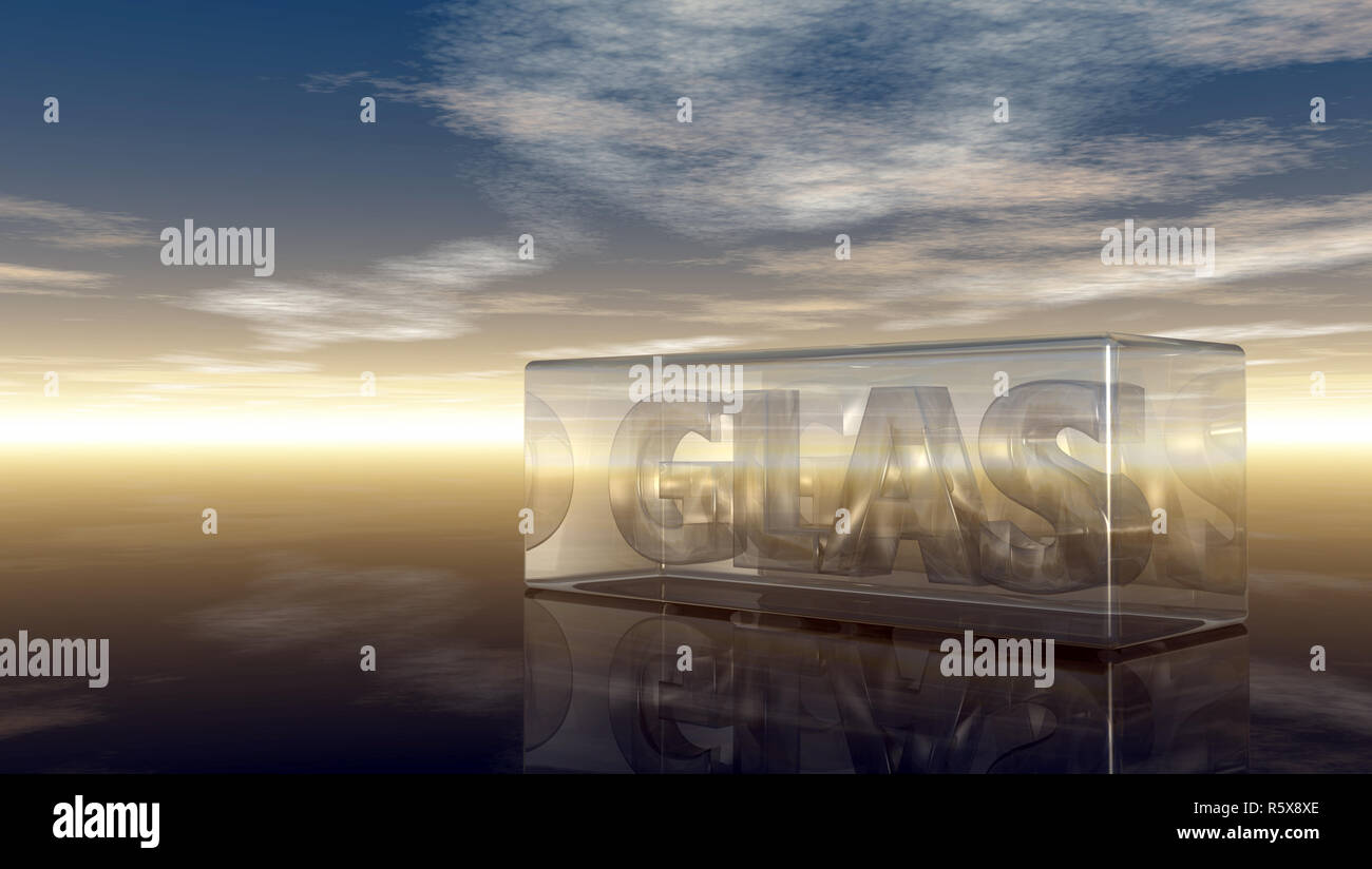 Transparent glass letters 3d hi-res stock photography and images - Alamy