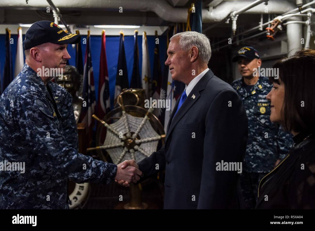Vice President Michael R. Pence and his wife, Second Lady Karen Pence ...