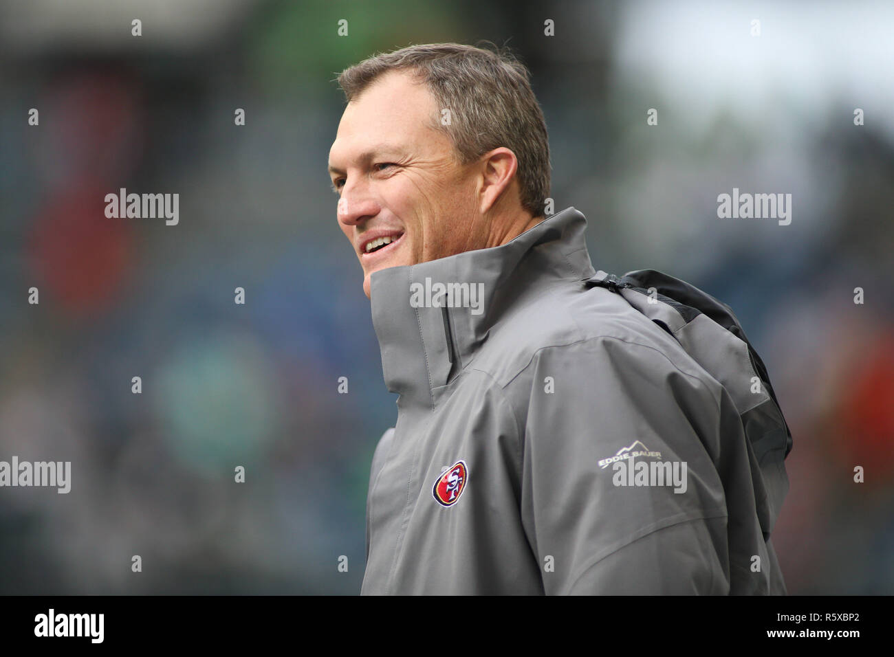 Seattle, WA, USA. 2nd Dec, 2018. San Francisco 49ers general manager ...