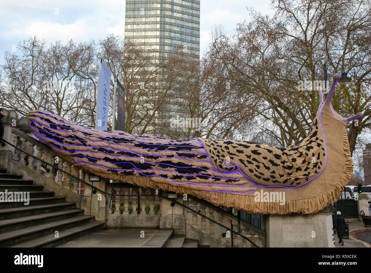 Leopard slug sculptures led slug trails hi-res stock photography and ...