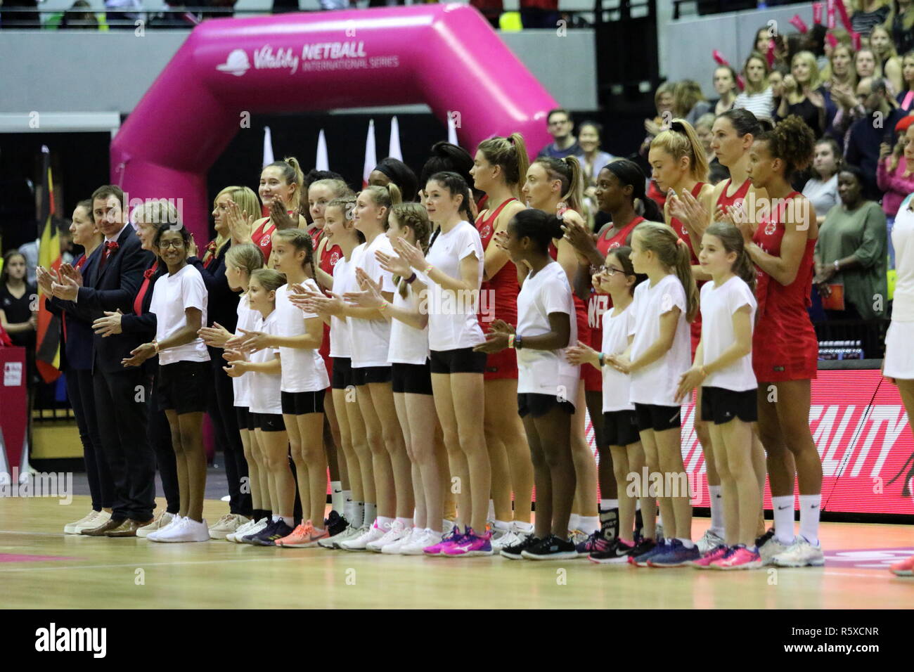 LONDON, UK. 2nd Dec, 2018. The Vitality Netball International Series ...