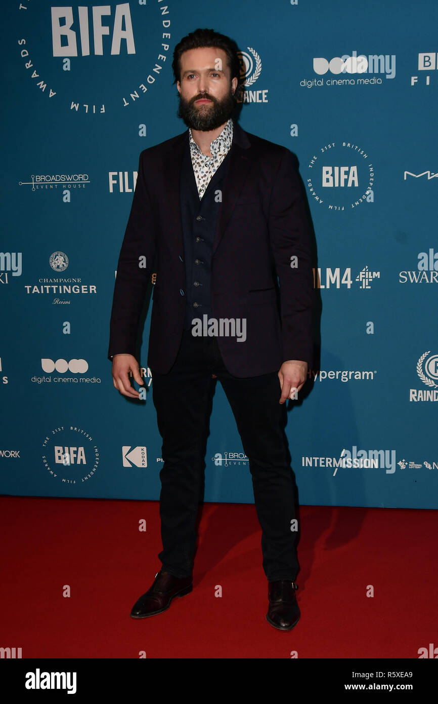 London, UK. 2nd Dec 2018. Emmett J. Scanlan Arrivers at The 21st ...