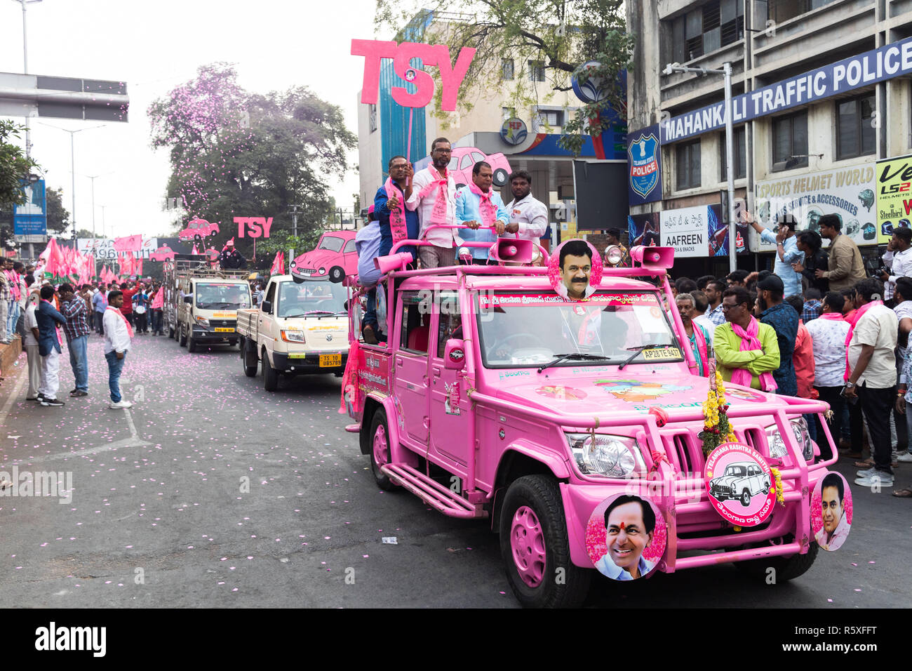 Telangana rashtra samithi hi-res stock photography and images - Alamy