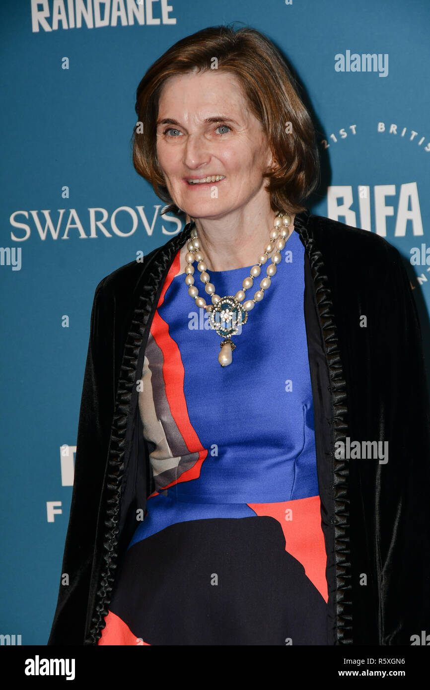 London, UK. 2nd Dec 2018. Deborah Davis Arrivers at The 21st British ...