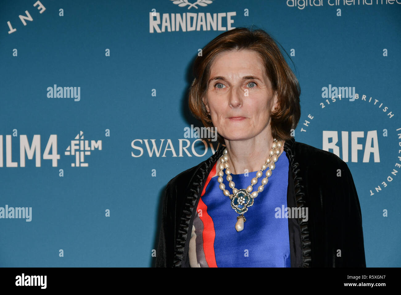 London, UK. 2nd Dec 2018. Deborah Davis Arrivers at The 21st British ...