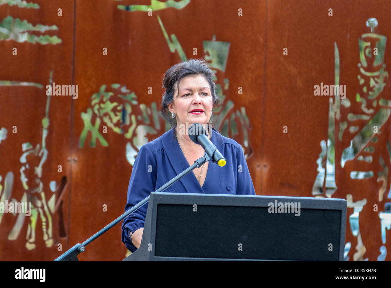 Eureka Centre, Ballarat, Victoria, Australia. 3rd Dec 2018. Mayor of ...
