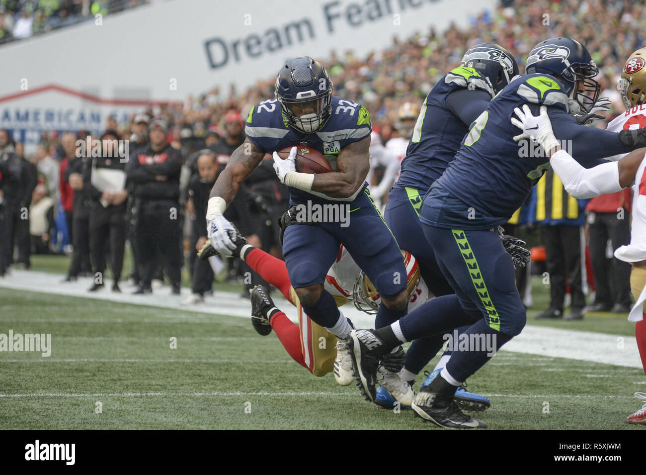 Seattle, Washington, USA. 2nd Dec, 2018. NFL 2018 - Seahawk running ...