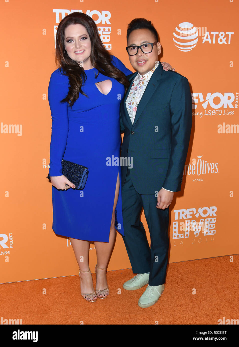 02 December 2018 - Beverly Hills, California - Lauren Ash, Nico Santos ...