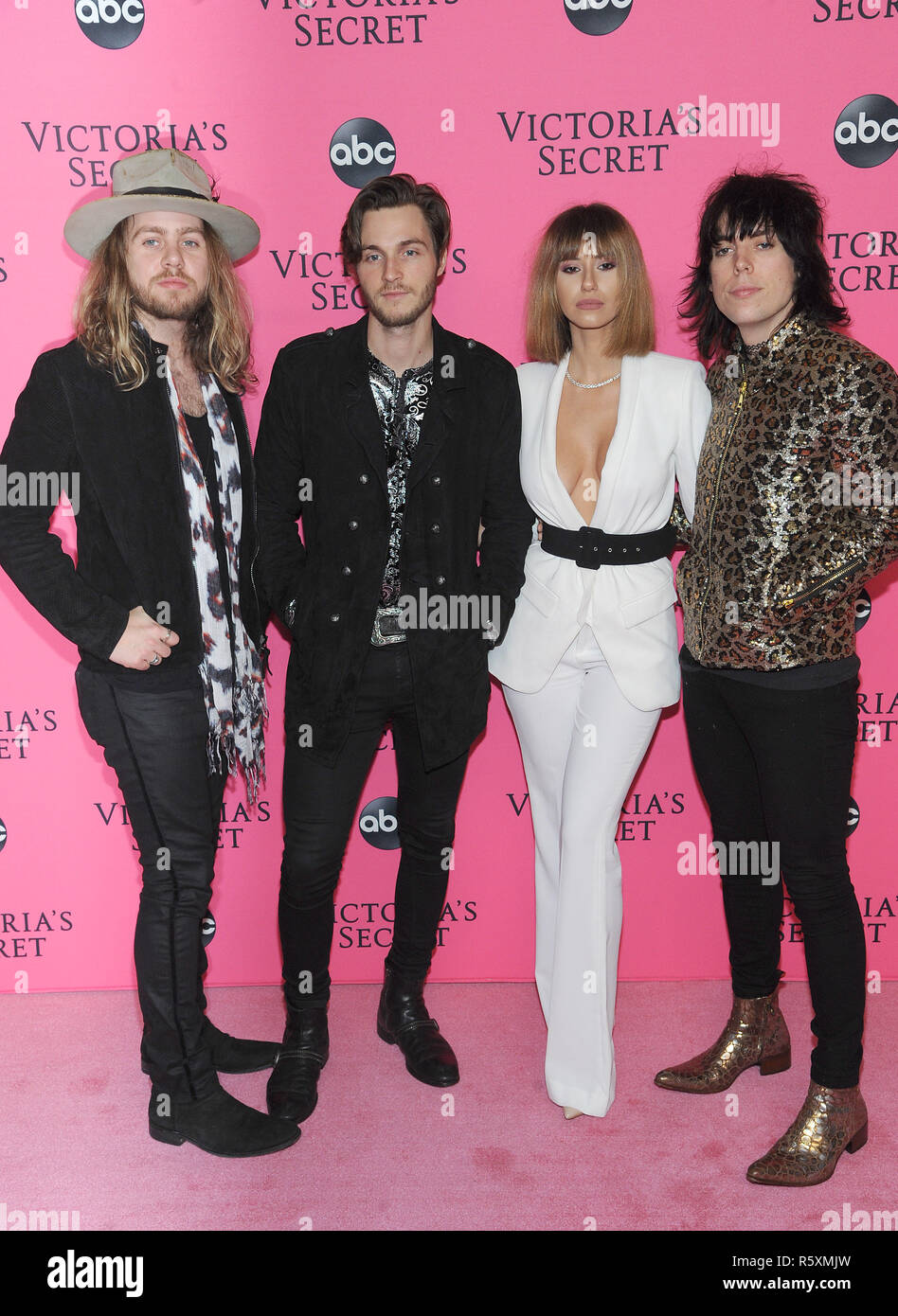 New York, USA. 2nd Dec 2018. The Struts attends the Victoria's Secret ...