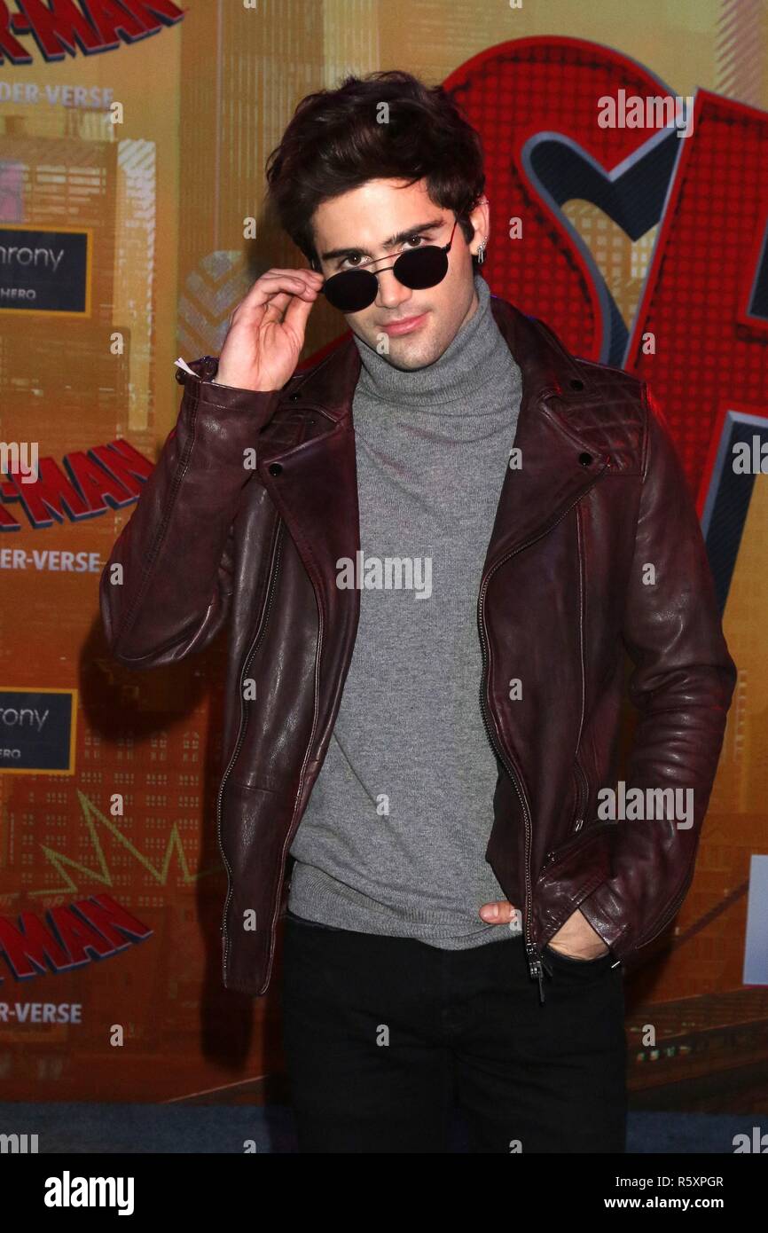 Los Angeles, CA, USA. 1st Dec, 2018. Max Ehrlich at arrivals for SPIDER ...